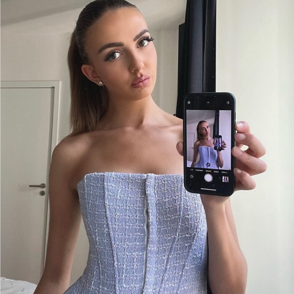 Zara | Tops | Nwt Zara Tweed Corset | Poshmark